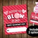 PRINTABLE Valentine's Day Gum Lollipop Tag Valentine You Blow Me Away ...