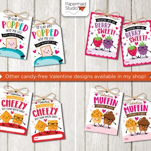 Crispy Rice Treat Valentine Tags - Printable Rice Crispy Valentine Wrap ...
