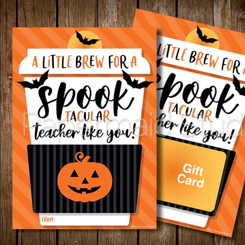 PRINTABLE Thanksgiving Coffee Gift Card Holder Teacher | Etsy