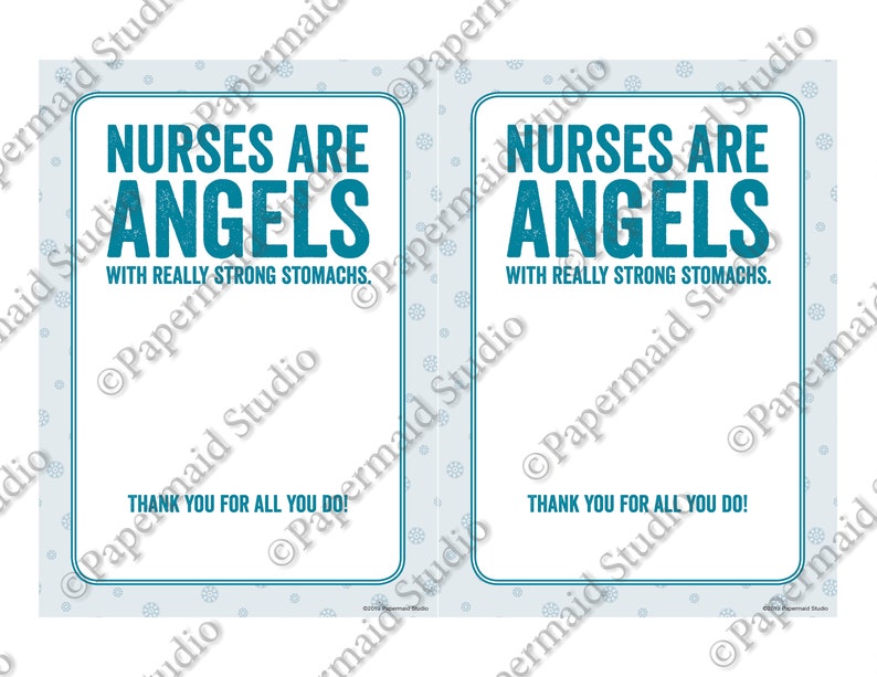 Nurses Day Thank You Gift Card Holder Printable - Nurse Thank You Card ...
