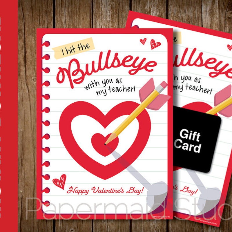 Teacher Valentine Card - Etsy