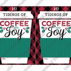 PRINTABLE Christmas Coffee Gift Card Holder - Teacher Christmas Gift ...