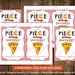 Pizza Gift Card Holder Printable - Teacher Thank You Card - Team Staff ...