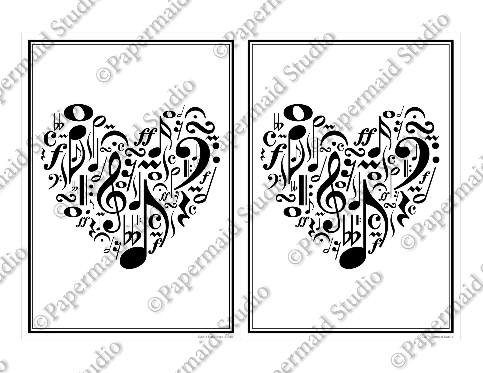 PRINTABLE Music Note Card Music Teacher Thank You Card - Etsy