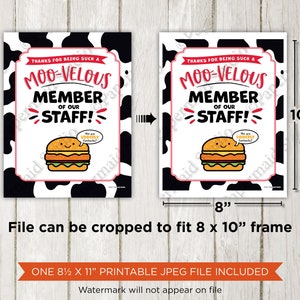 Employee Appreciation Gift - Teacher Appreciation Chicken Printable ...