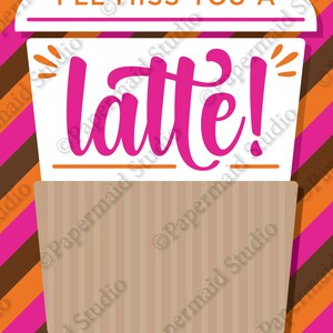 PRINTABLE I'll Miss You a Latte Coffee Gift Card Holder - Preschool ...