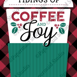 PRINTABLE Christmas Coffee Gift Card Holder - Teacher Christmas Gift ...