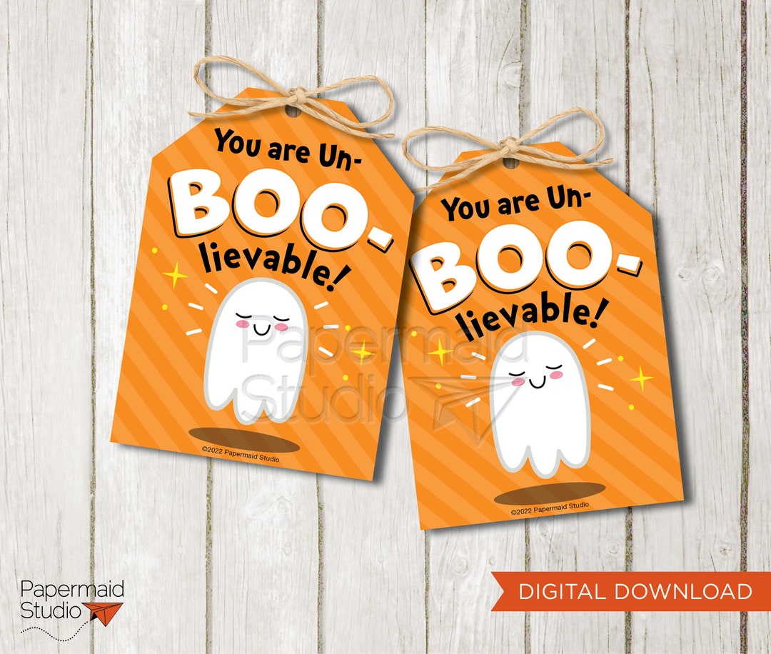Halloween Gift Tag Printable - Teacher Halloween Gift - Coworker ...