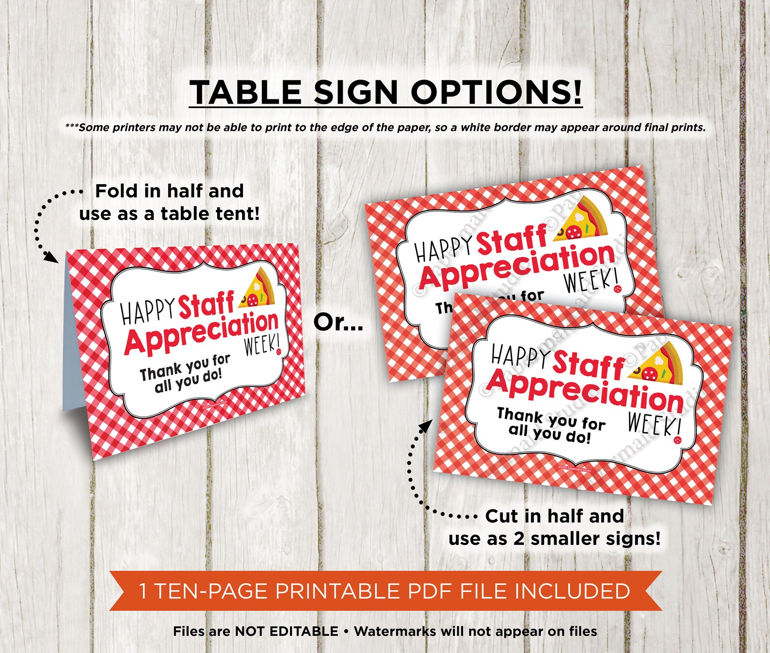 Teacher Appreciation Signs Bundle - Teacher Appreciation Lunch Signs ...