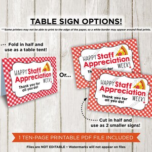Teacher Appreciation Signs Bundle - Teacher Appreciation Lunch Signs ...