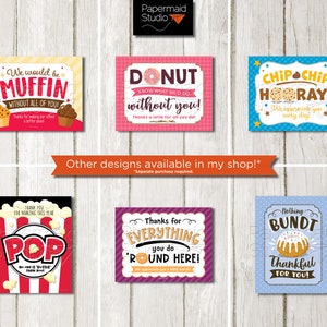 Teacher Appreciation Donut Printable - Staff Appreciation Donut Thank ...