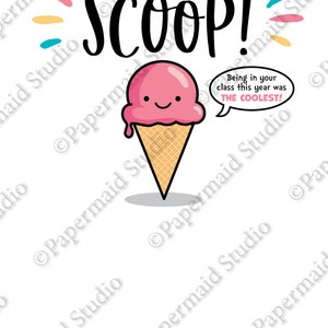 PRINTABLE Teacher Thank You Card - Ice Cream Gift Card Holder for ...