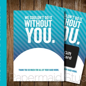 PRINTABLE Administrative Professionals Day Gift Card Holder Employee ...