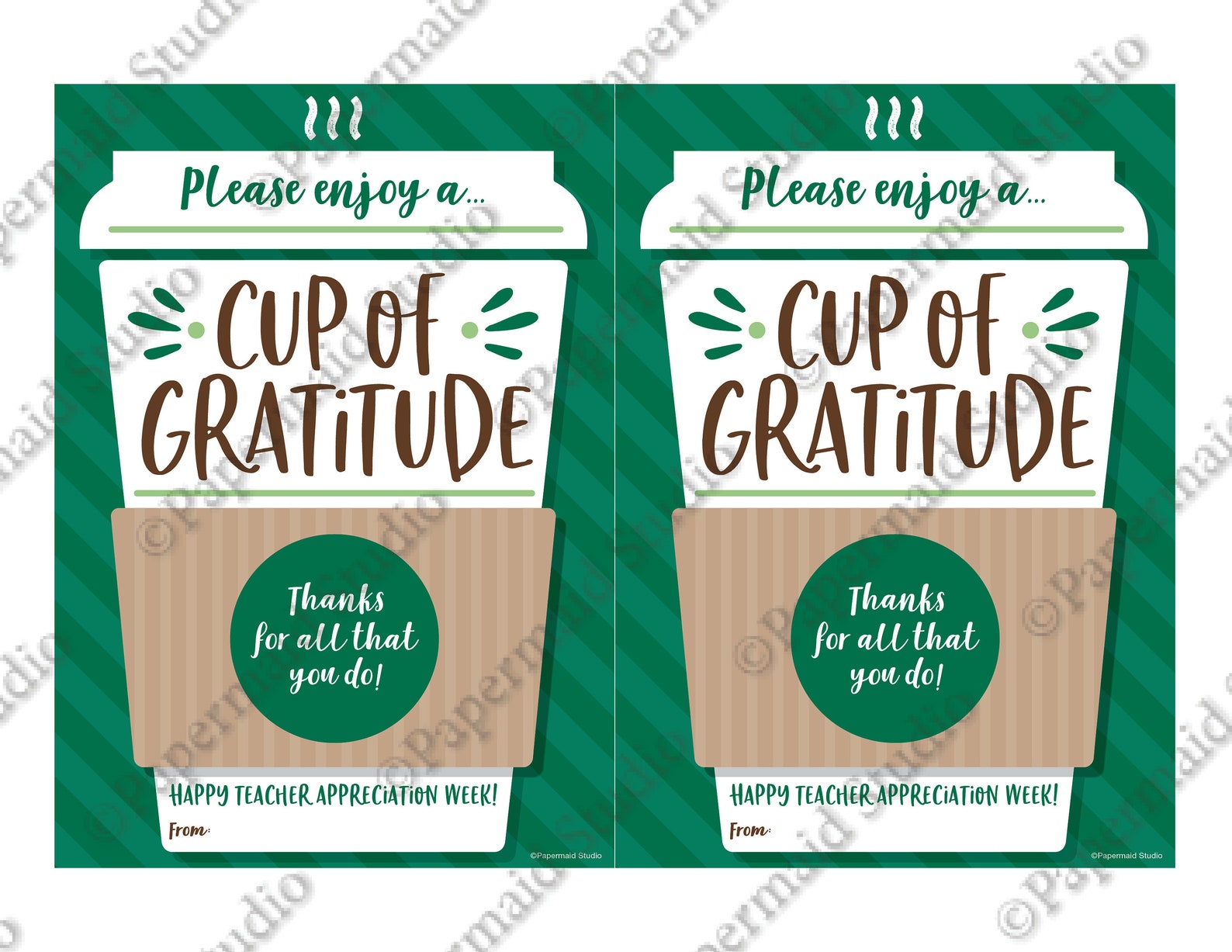 Teacher Appreciation Week Card Teacher Coffee Gift Card - Etsy