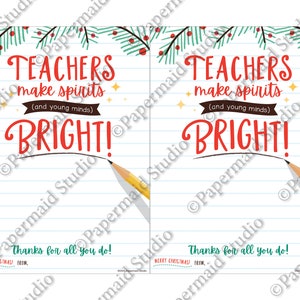 Teacher Christmas Gift Card Holder Printable - Virtual Learning Teacher ...