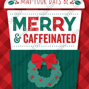PRINTABLE Christmas Coffee Gift Card Holder - Teacher Christmas Gift ...
