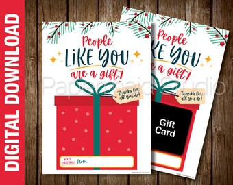 Thank You Gift Card Holder Printable Teacher Appreciation - Etsy