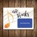 PRINTABLE Music Teacher Thank You Card Printable Music Teacher Gift ...