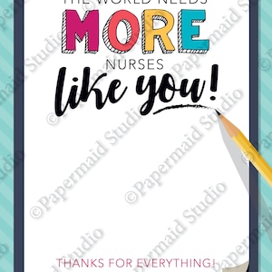 Nurse Thank You Gift Card Holder Printable - Nurse Thank You Card ...