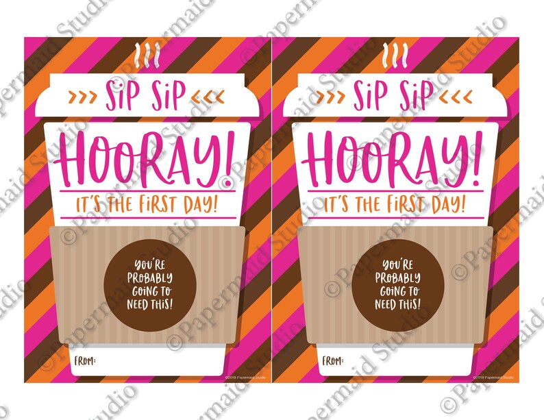 Back to School Coffee Printable First Day of School Teacher - Etsy