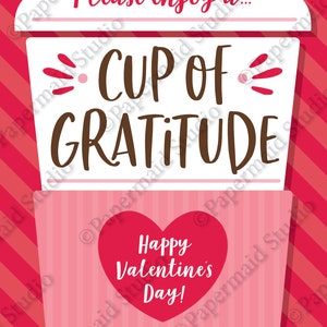 PRINTABLE Teacher Valentine's Day Coffee Gift Card Holder - Thanks a ...