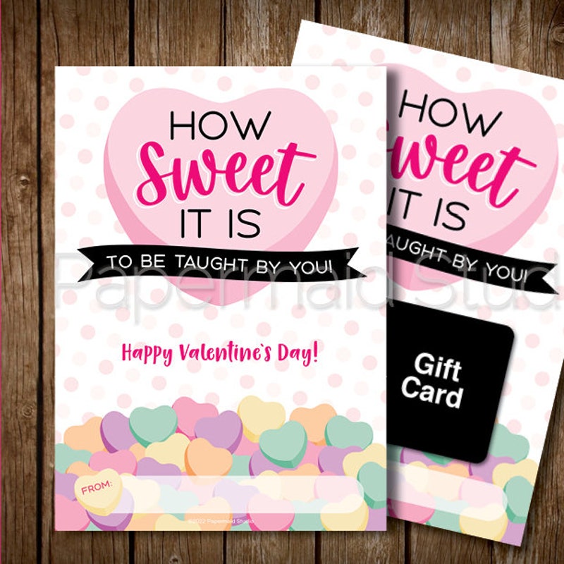 Teacher Valentine Card - Etsy