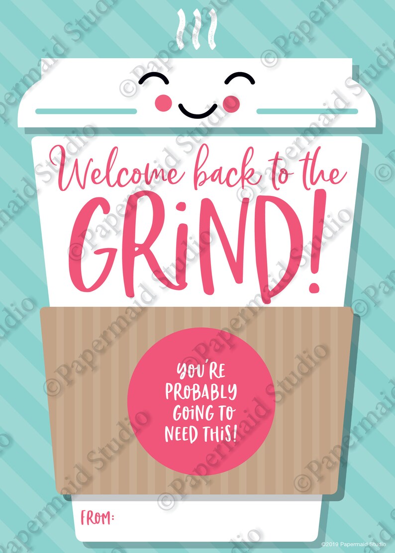 PRINTABLE Back to School Coffee Teacher Gift Card Holder - Etsy