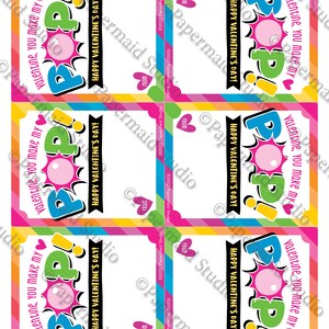 PRINTABLE Valentine's Day Gum Tag - Bubble Gum Valentine You Blow Me ...