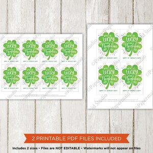 St. Patrick's Day Gift Tag Printable - Neighbor St Patricks Gift ...
