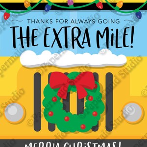 PRINTABLE Bus Driver Christmas Card Thank You - Bus Driver Gift Card ...