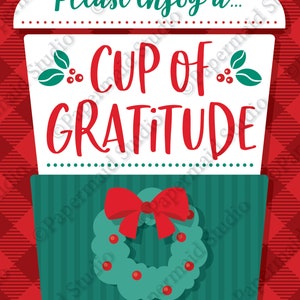 Christmas Coffee Gift Card Holder Printable- Teacher Thank You - PTA ...