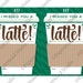 PRINTABLE I Missed You a Latte Coffee Gift Card Holder - Etsy