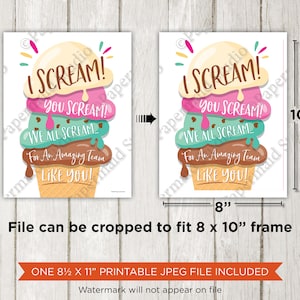 Employee Appreciation Gift - Staff Appreciation Printable - Teacher ...