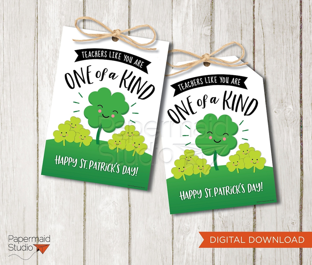 Teacher St. Patrick's Day Tag Printable - St. Patrick's Day Teacher ...
