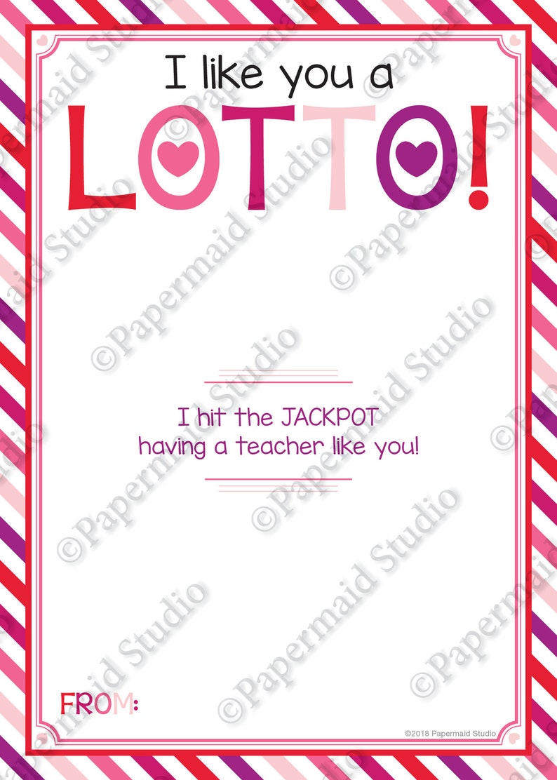 PRINTABLE Teacher Valentine's Day Card Valentine card | Etsy