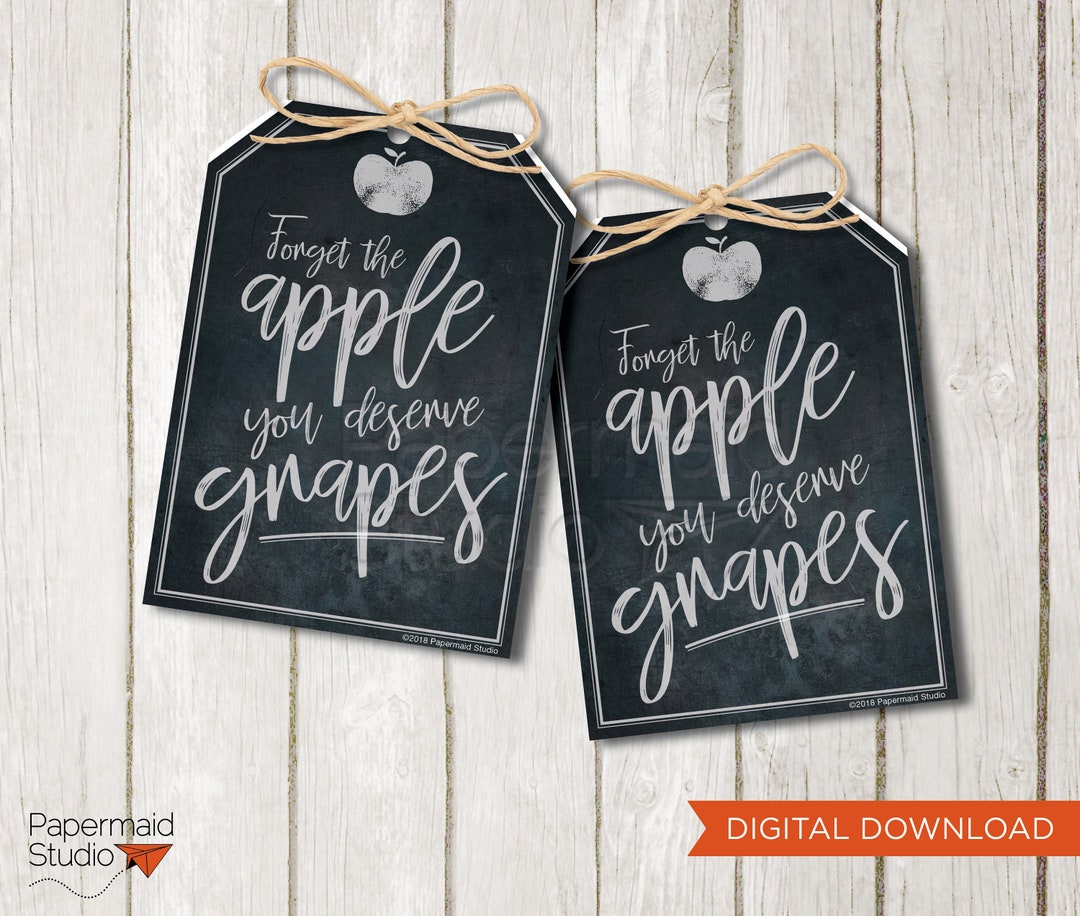 Teacher Wine Tag Printable - Back to School Wine Gift - First Day of ...