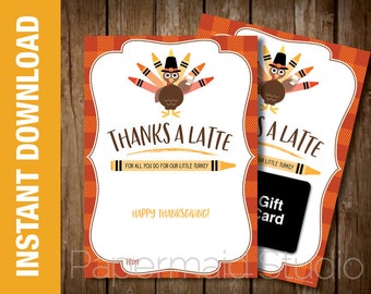 Thanks a Latte - Etsy
