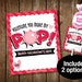 PRINTABLE Valentine's Day Gum Lollipop Tag - Valentine You Blow Me Away ...
