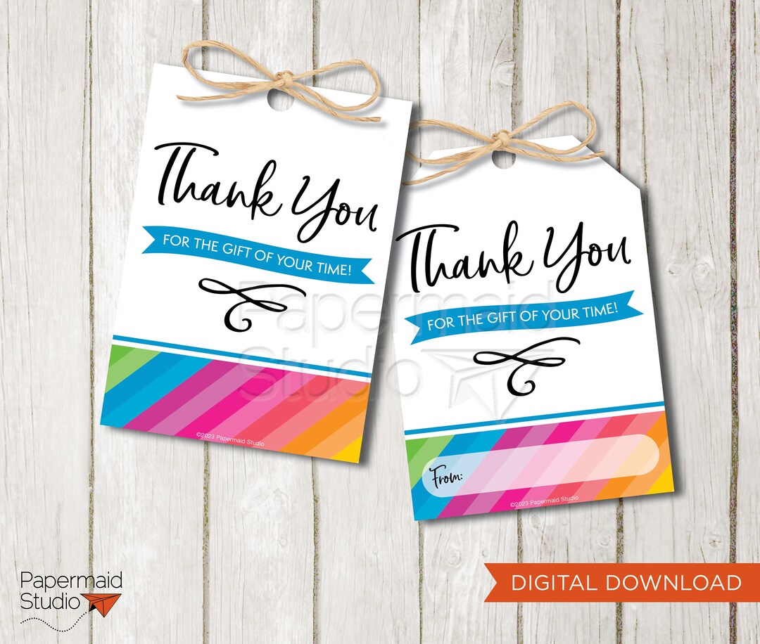 Volunteer Appreciation Gift - Volunteer Thank You Printable - Parent ...