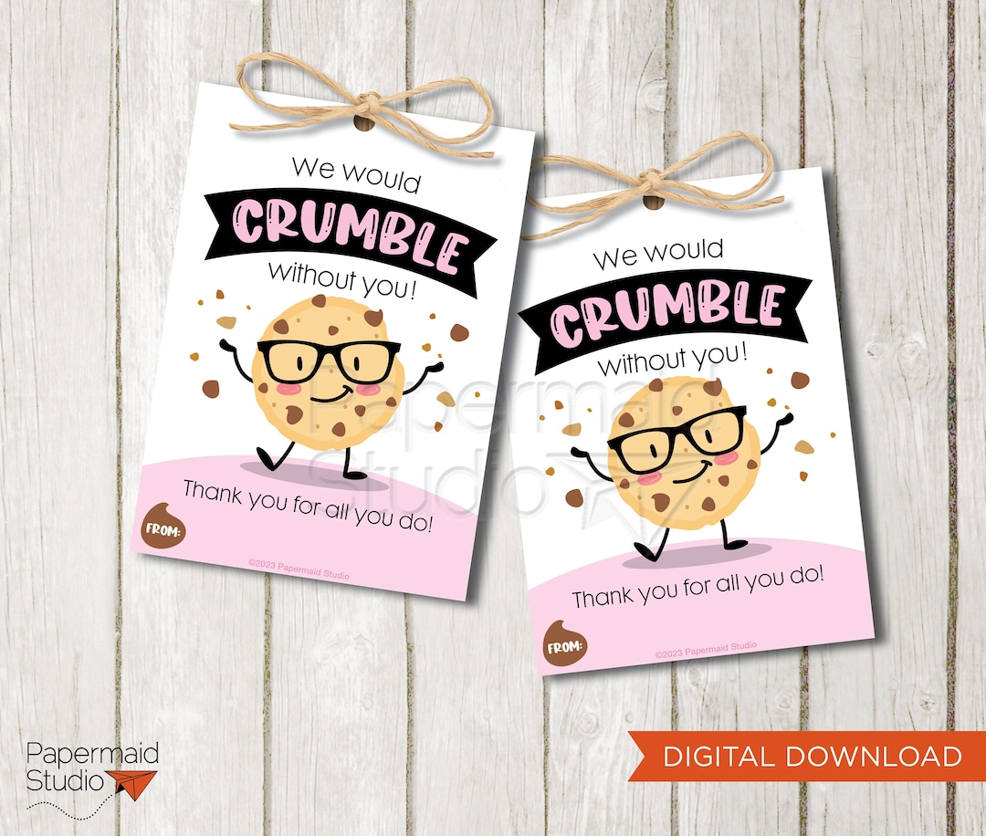 Employee Appreciation Gift - Printable Cookie Tags - Staff Appreciation ...