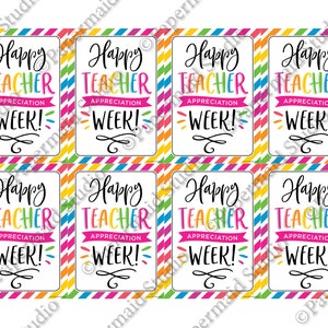 Teacher Appreciation Week Gift Tag Printable - Distance Learning ...