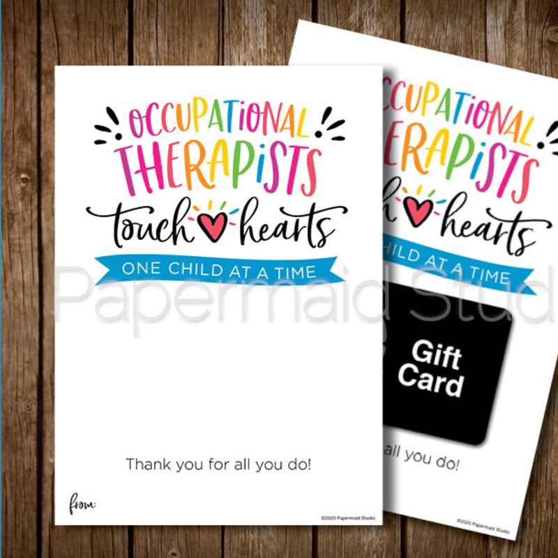 Occupational Therapy Thank You Cards - Etsy