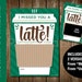 PRINTABLE I Missed You a Latte Coffee Gift Card Holder - Etsy