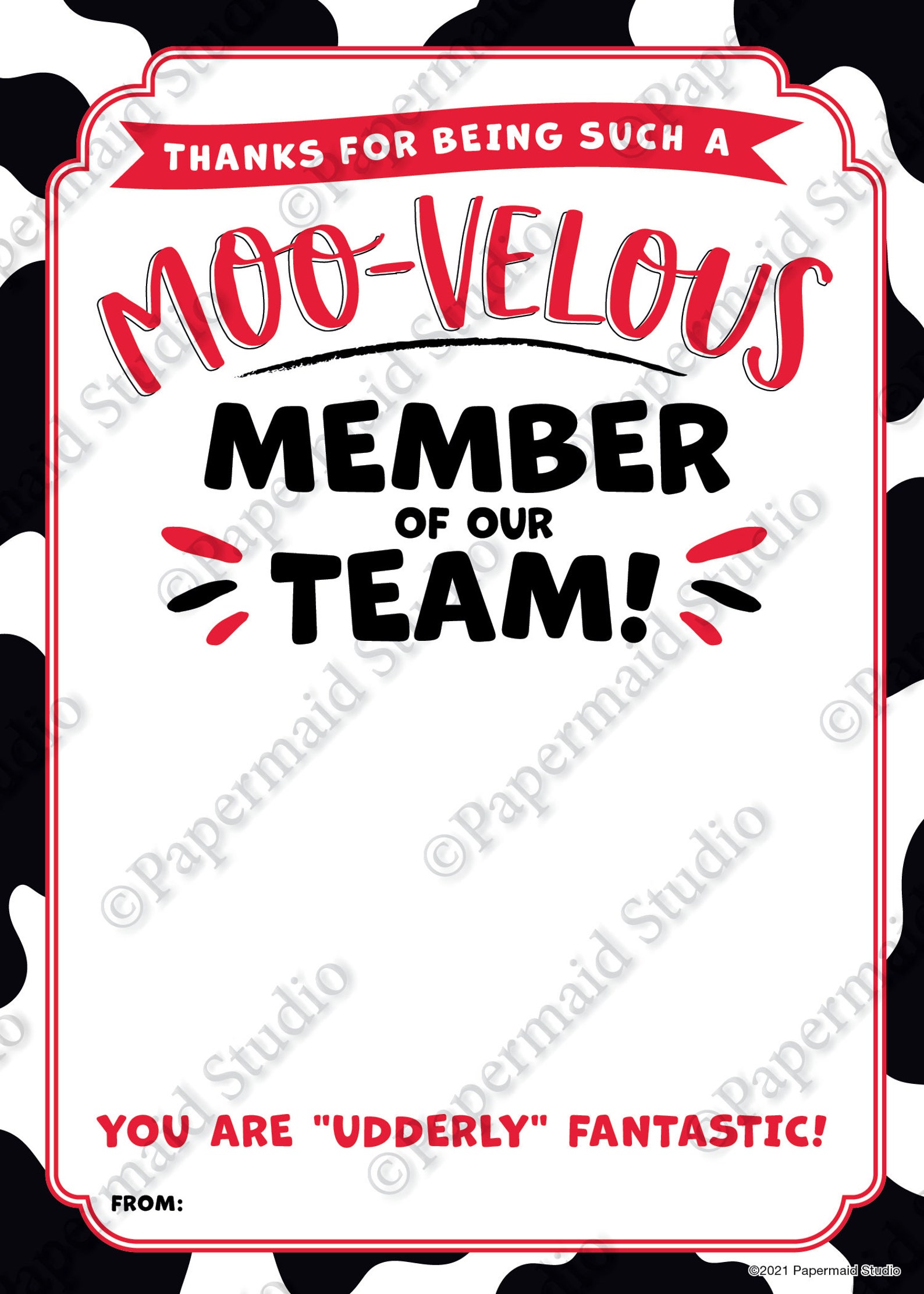 PRINTABLE Staff Appreciation Chicken Gift Card Holder - Employee ...