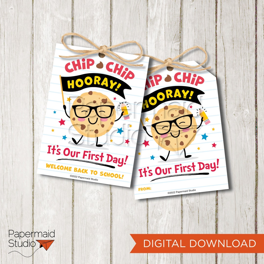 Back to School Cookie Tags - Welcome Back to School Tag Printable ...
