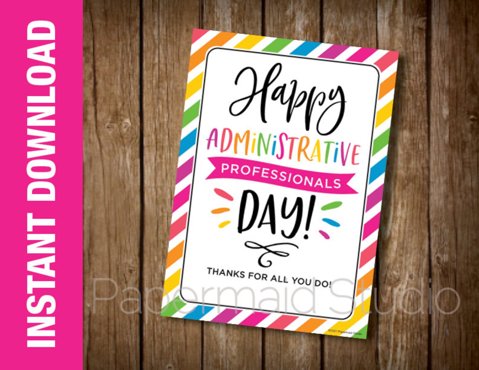 Administrative Professionals Day Gift Printable Employee - Etsy