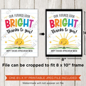 Teacher Appreciation Sign Printable - Teacher Appreciation Poster ...