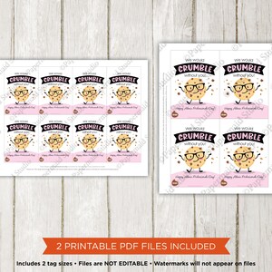 Administrative Professionals Day Gift - Printable Cookie Tags ...