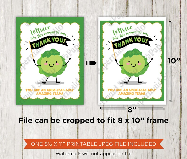 Employee Appreciation Printable Salad Bar Sign Teacher - Etsy