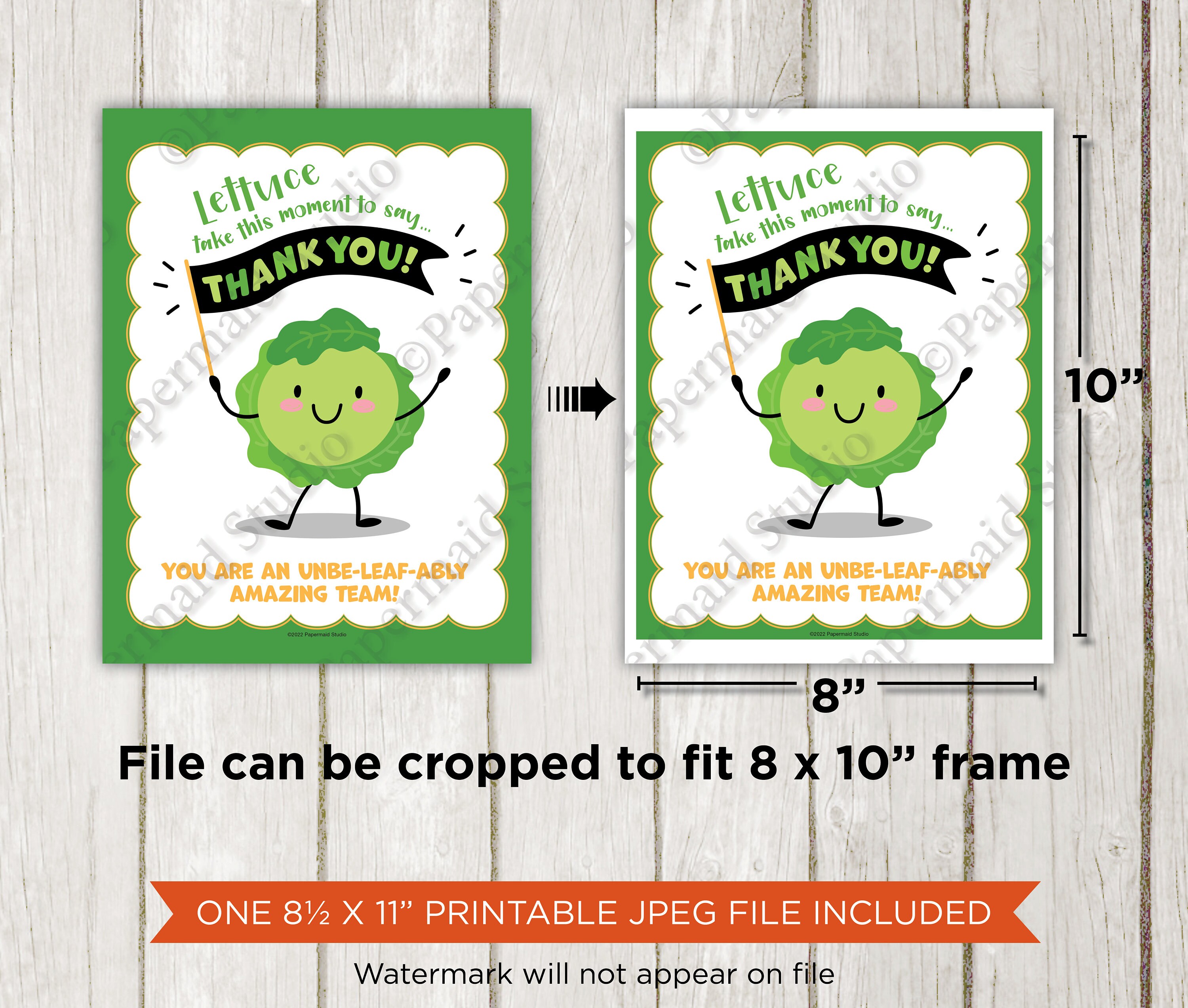 Employee Appreciation Printable - Salad Bar Sign - Teacher Appreciation ...